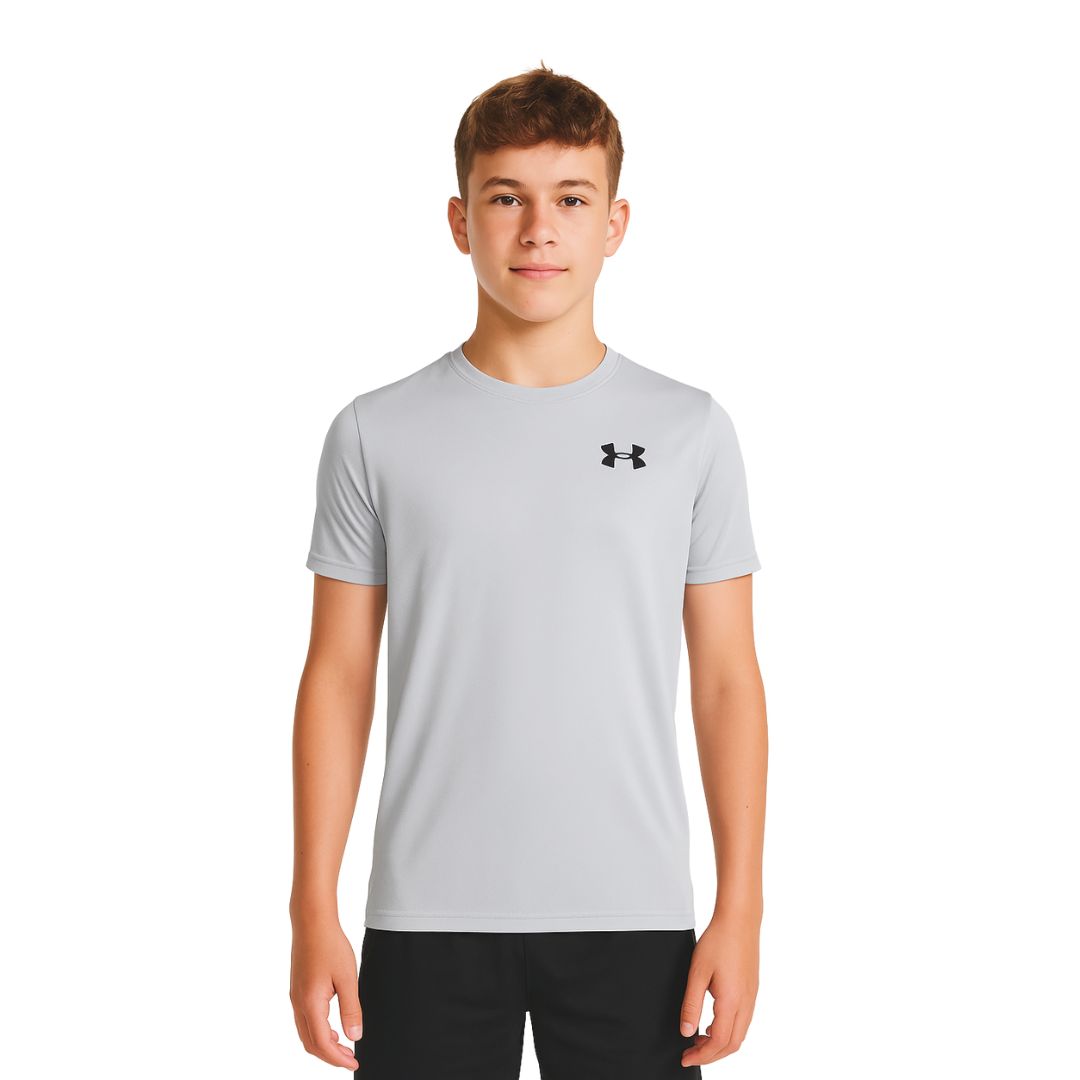 Under Armour Tech™ Vent Geode Boys' Short Sleeve T-shirt Grey