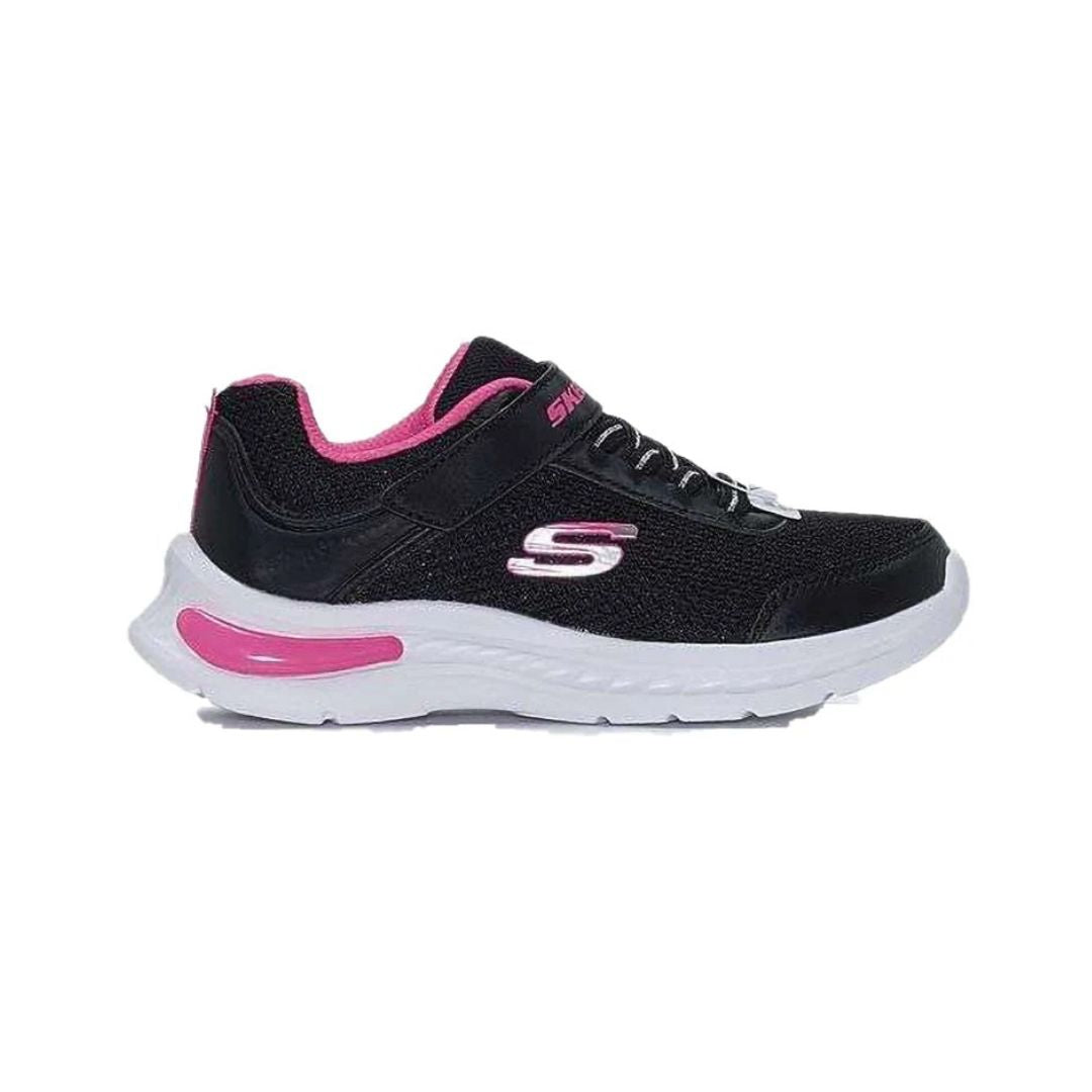 Skechers Jumpsters - Tech Lace-Up Low Ankle Kids Lifestyle Shoes Black/Pink