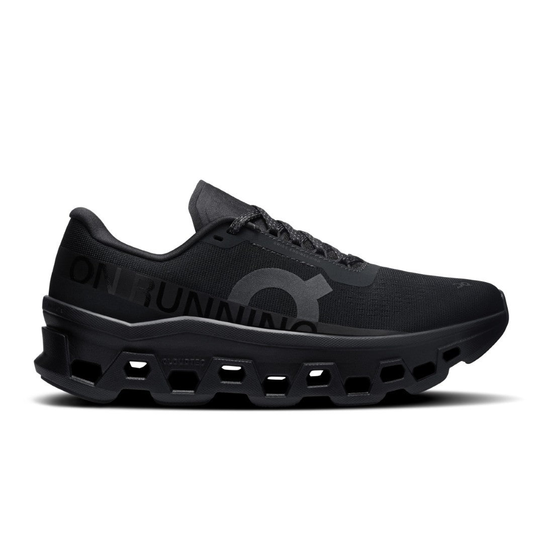 On Cloudmonster 1 Women's Running Shoes - Black | Max CloudTec Comfort