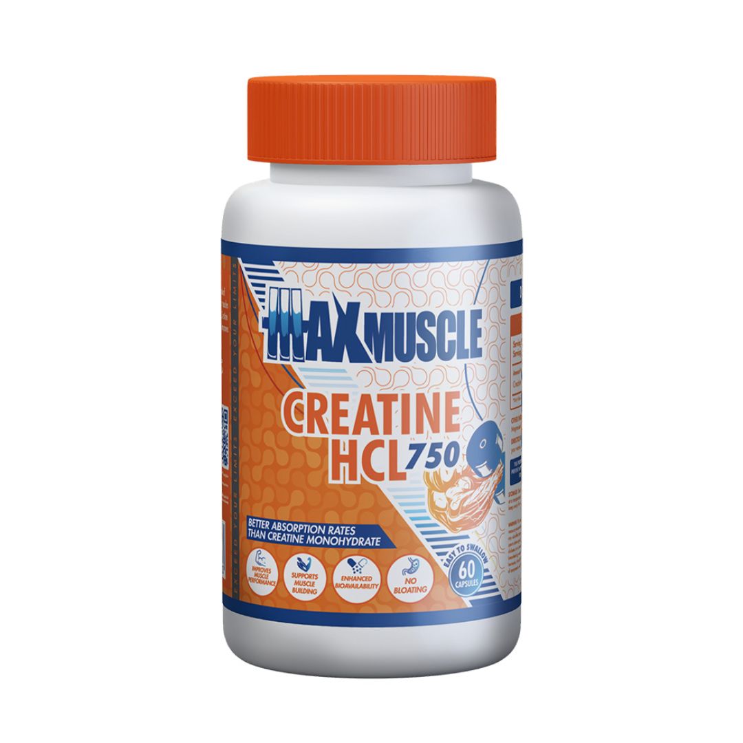 Max Muscle Creatine HCL 750-60Serv Capsules