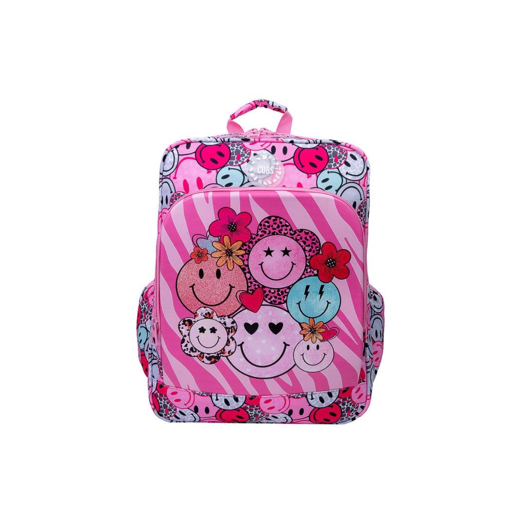 CUBS Pink Smiles Kid's Hard Top Backpack - Pink