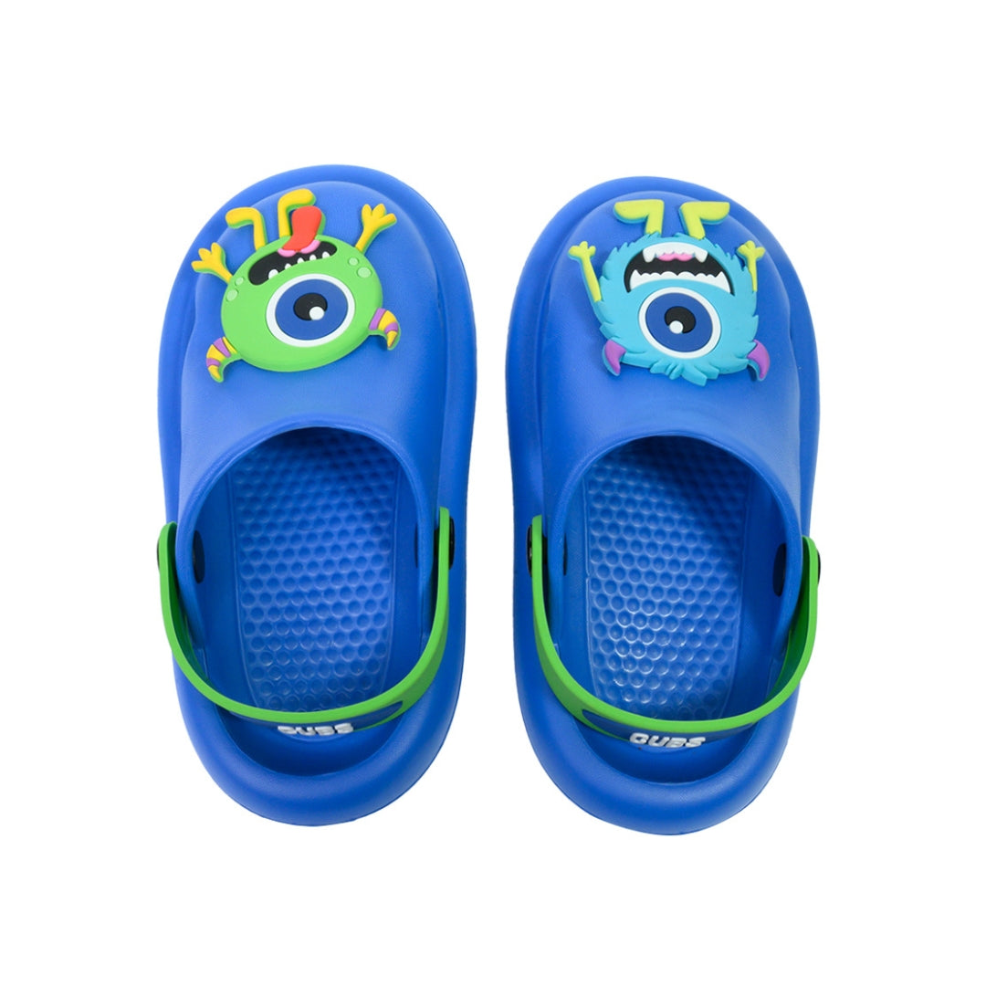 Cubs Big Eye Monster Kid's Clogs - Blue