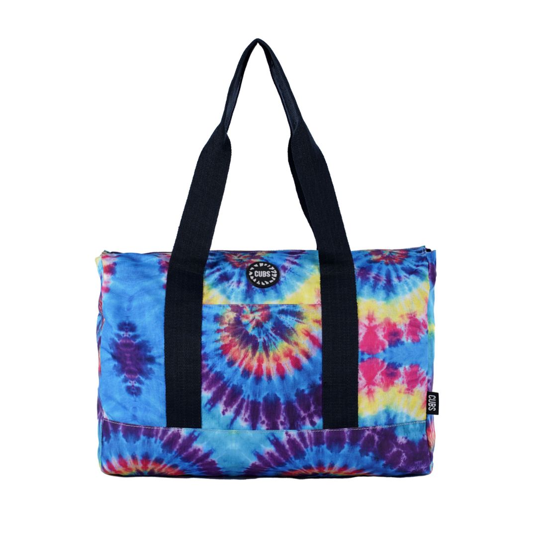 CUBS Women Classic Tie Dye & Leopard Skin Tote Bag
