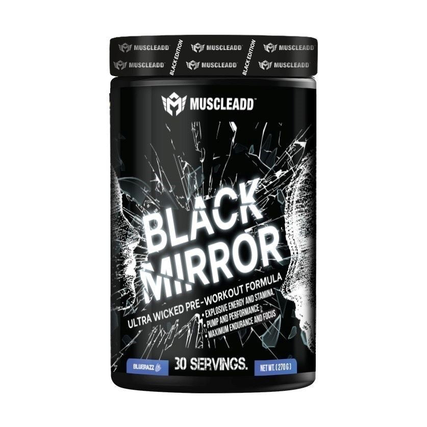 Muscle Add Blue Razz Black Mirror Pre-Workout