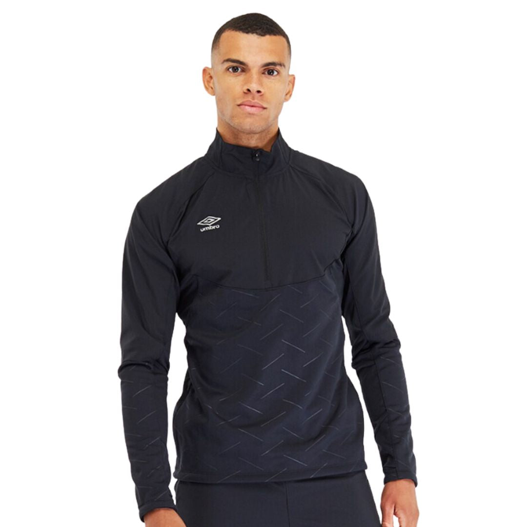 Umbro Men Elite Training Thermal Hybrid Half Zip Top