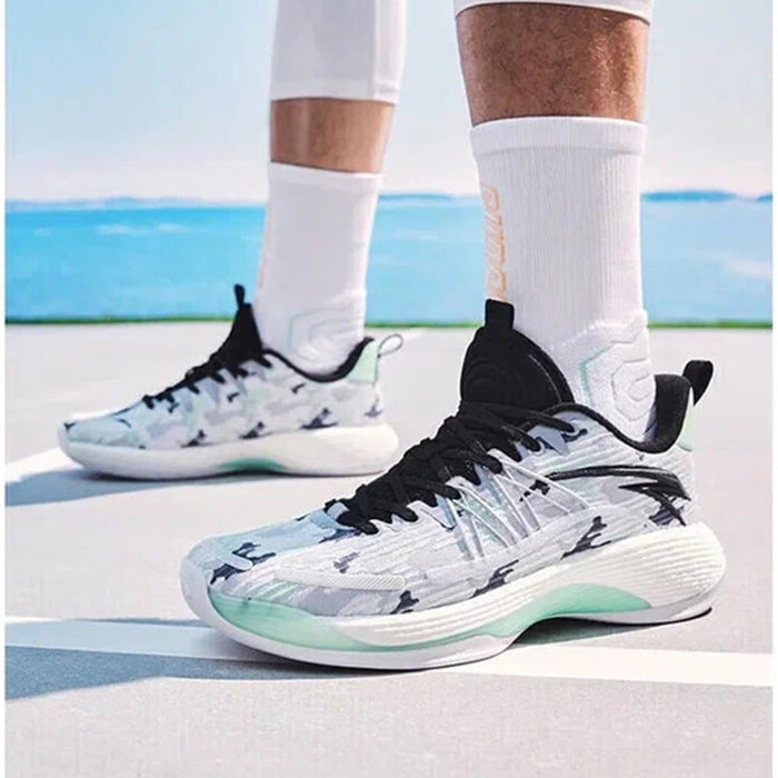 Anta Skyline Team Men's Basketball Shoes - Grey/Green | MARS FOAM Tech