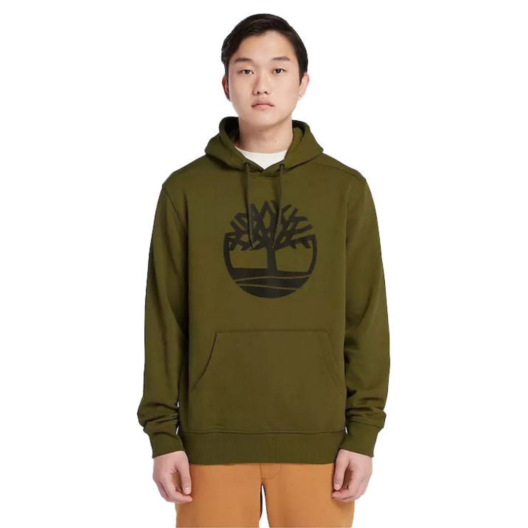 Timberland Men Core Tree Logo Pull Over Hoodie Sweatshirt