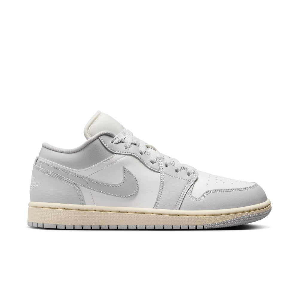 Nike Air Jordan 1 Low Women's Lifestyle Shoes White - Grey