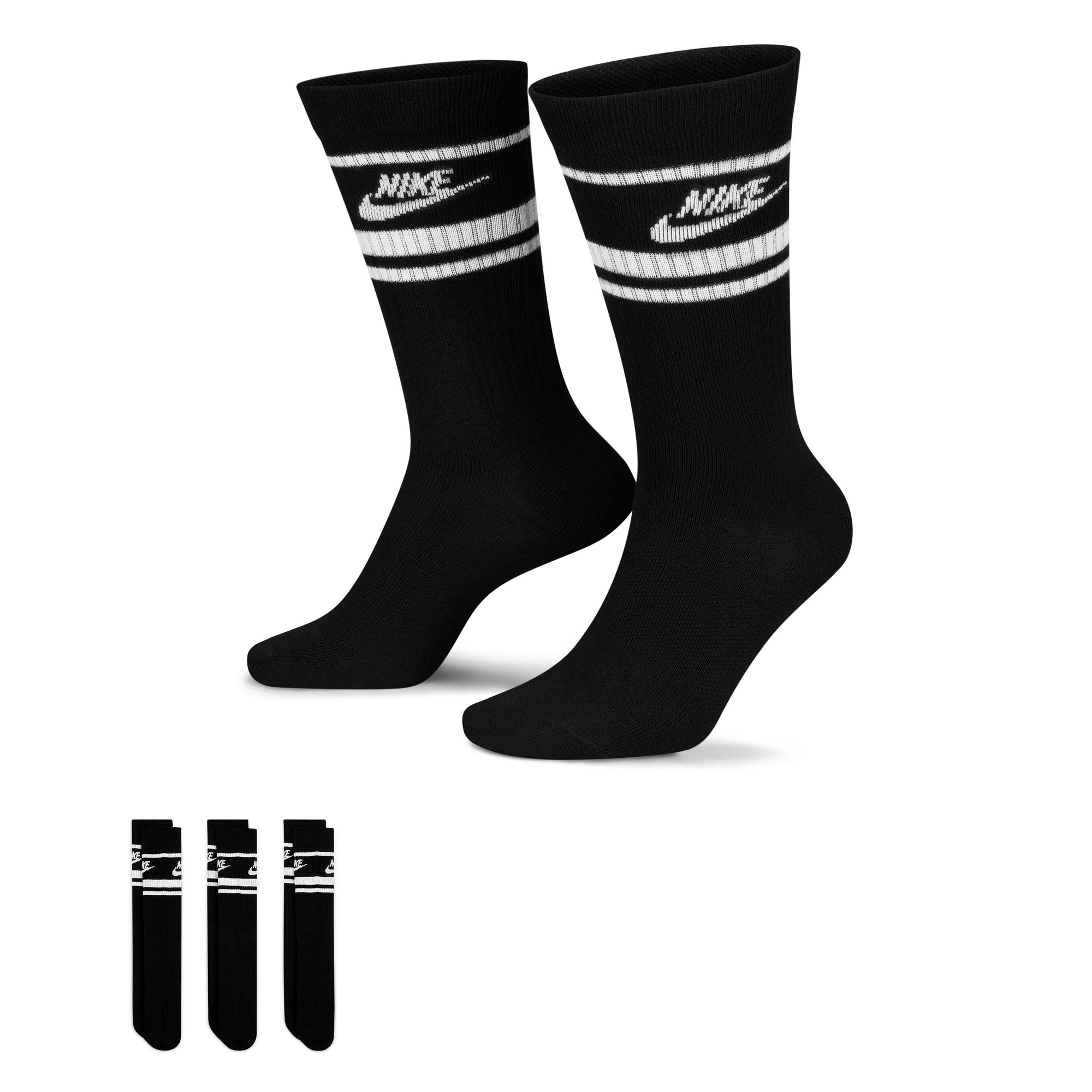 Nike Sportswear Dri-FIT Everyday Essential Unisex Crew Socks (3 Pairs ...