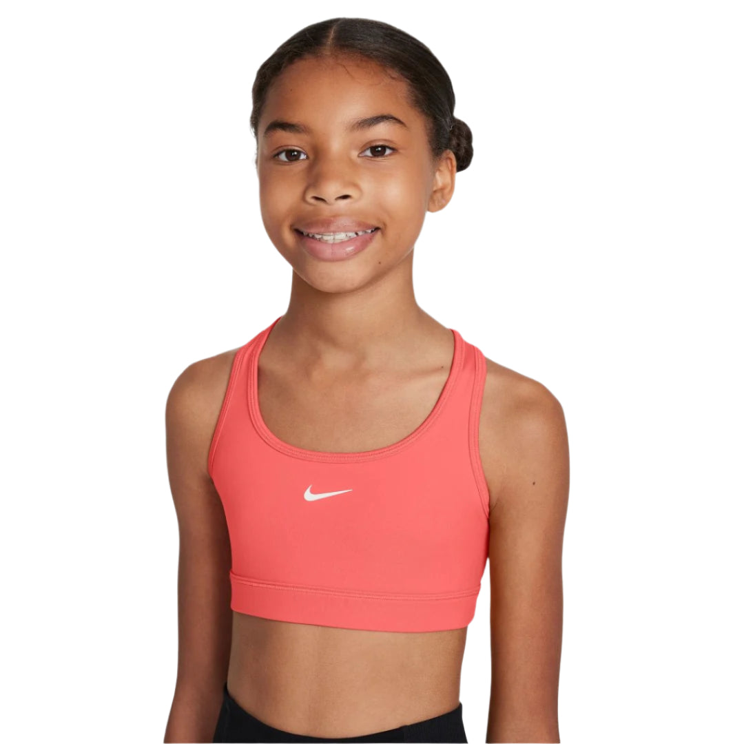 Nike Swoosh Girls' Sports Bra Orange