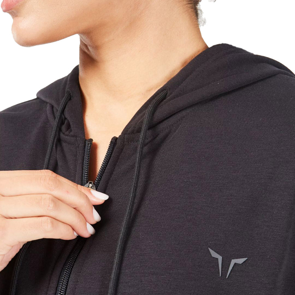 SQUATWOLF Women Essential Relaxed Zip Up Sweatshirt