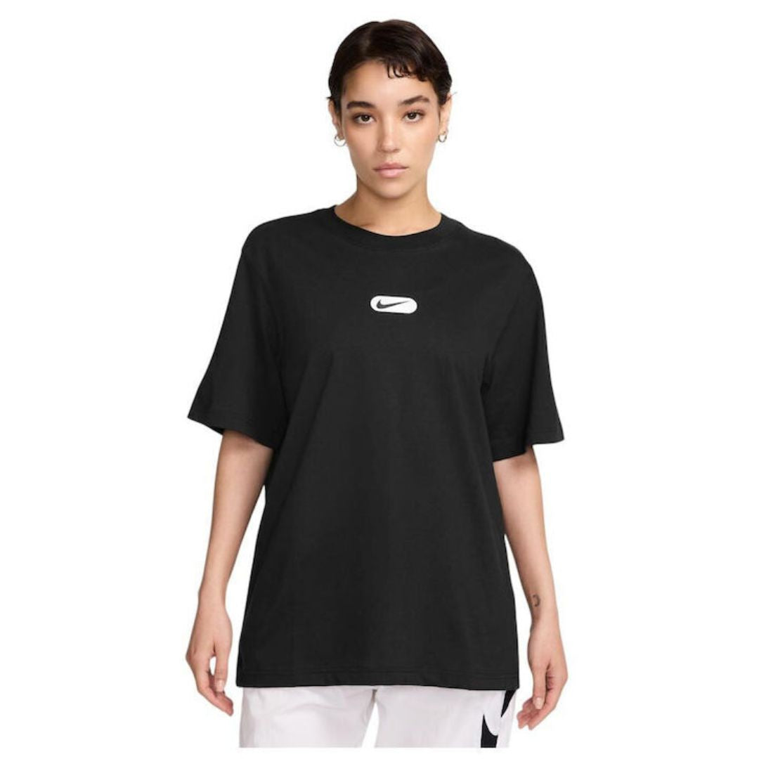 Nike Women's NSW Club Swoosh Tee - Relaxed Cotton Comfort