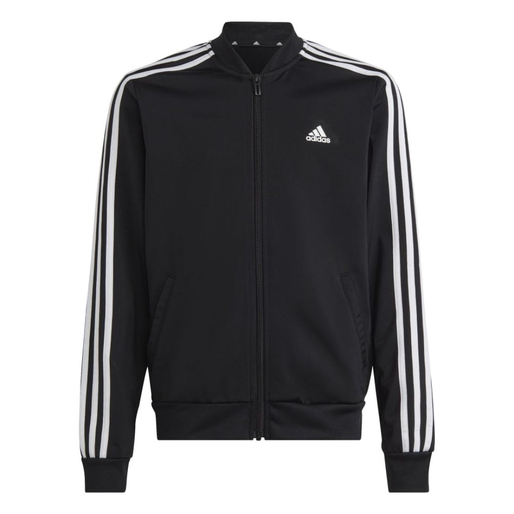 Adidas Junior Girls Essentials 3 Stripes Tracksuit