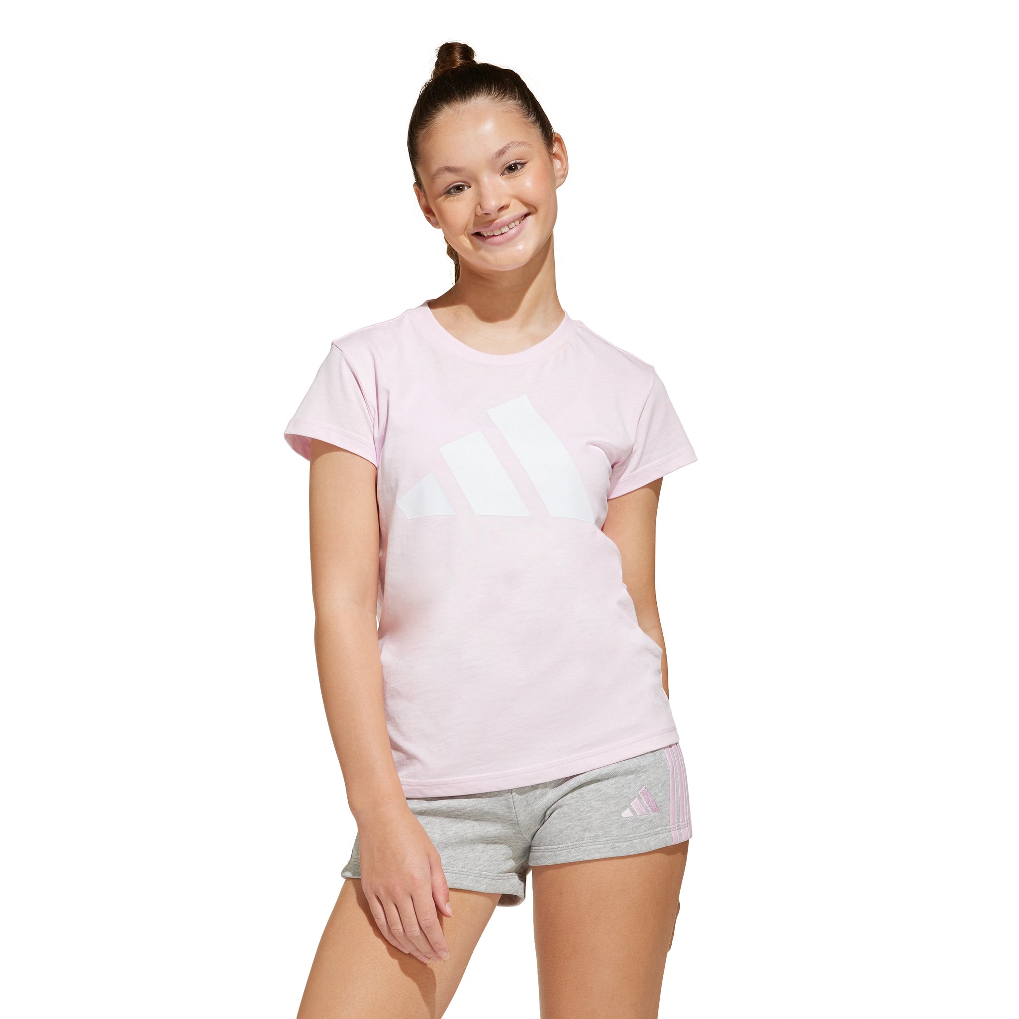 Adidas Essentials T-shirt Kids - Pink Cotton Comfort