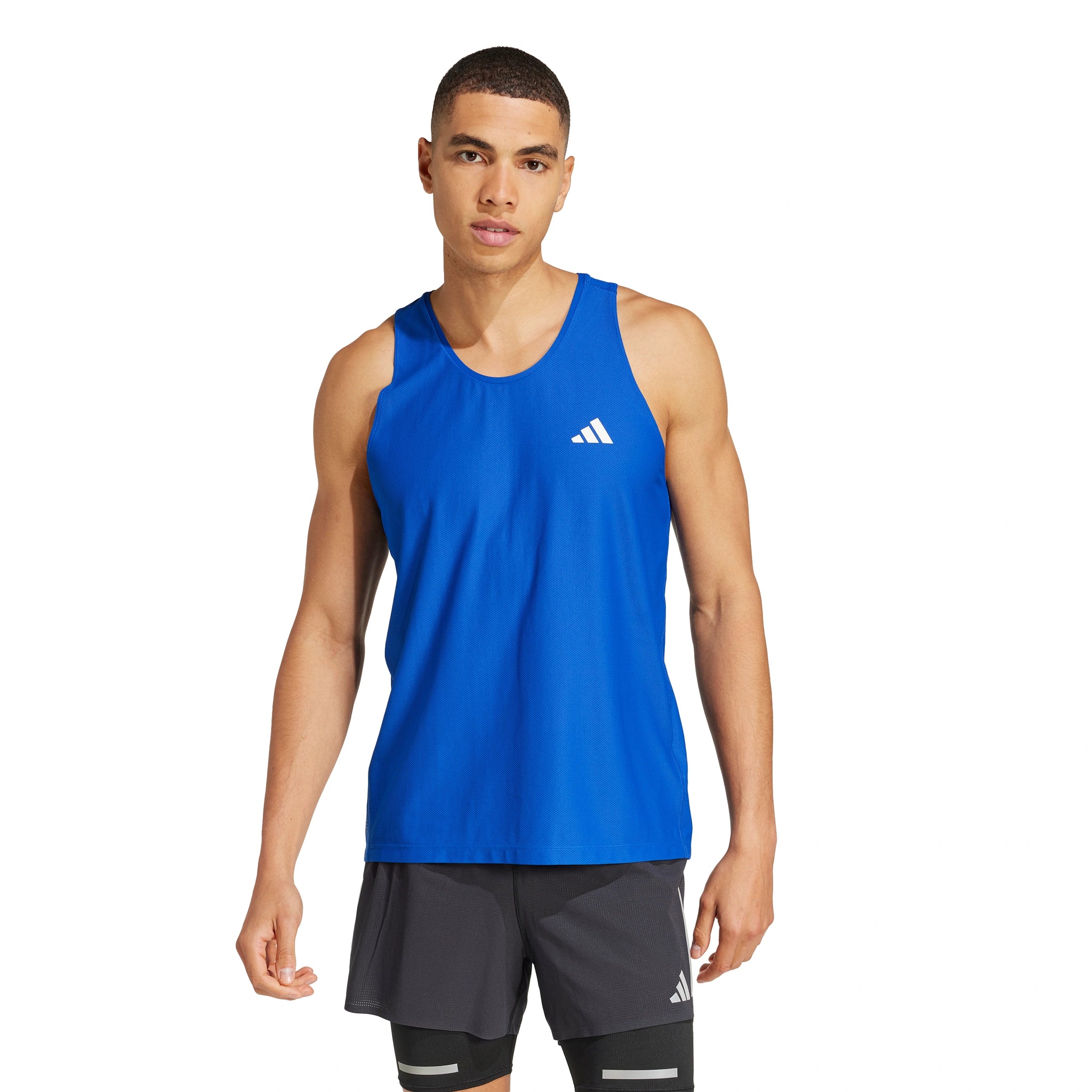 adidas Own The Run Tank Top Men Blue