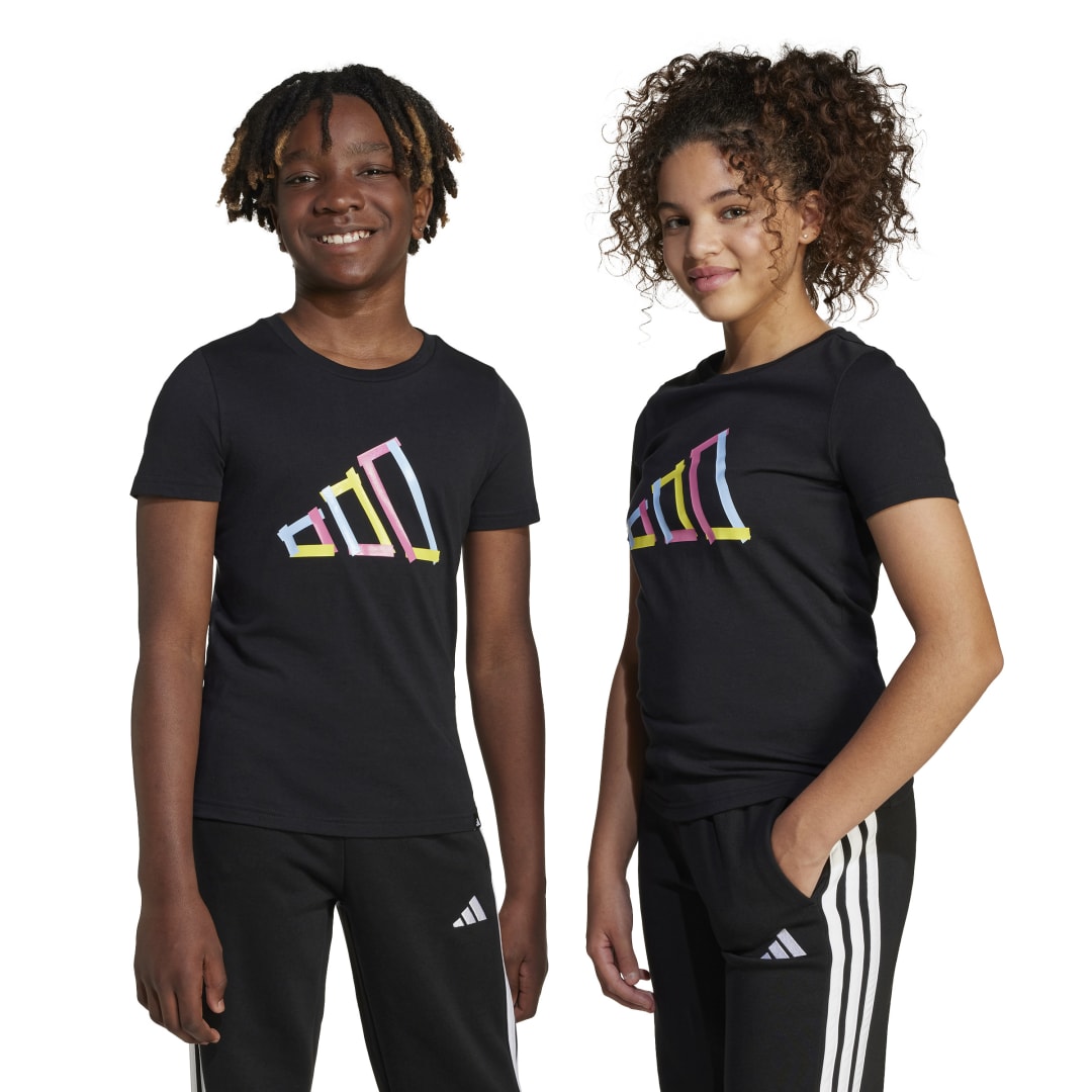 adidas Tech Logo Graphic T-Shirt Kids Kids Black