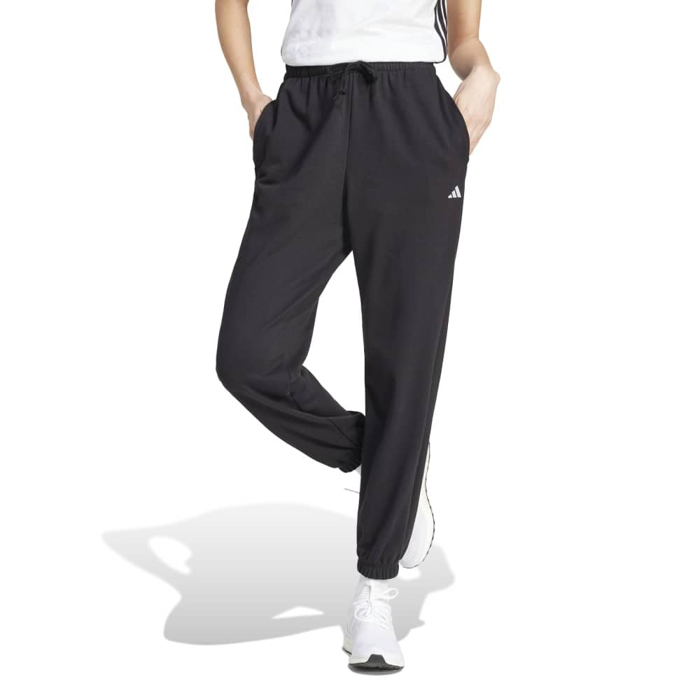 adidas Essentials Small Logo French Terry Joggers Black - Cozy & Loose