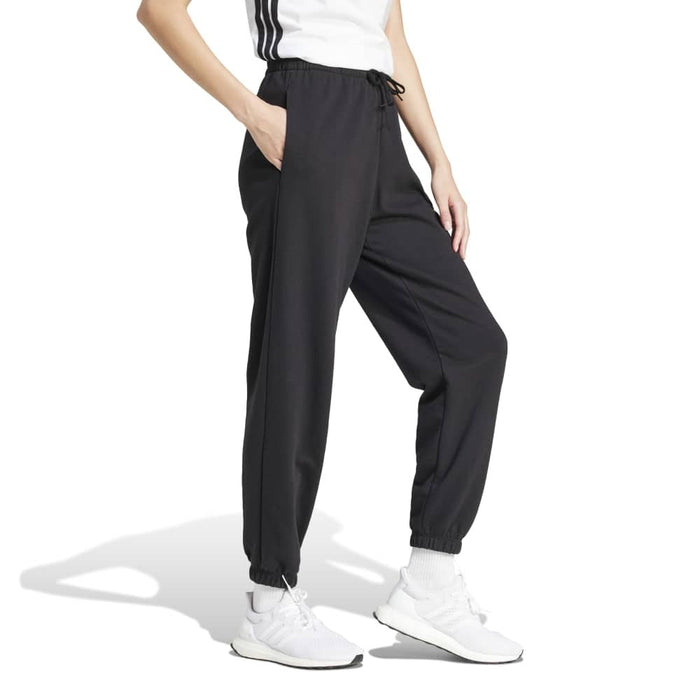 adidas Essentials Small Logo French Terry Joggers Black - Cozy & Loose