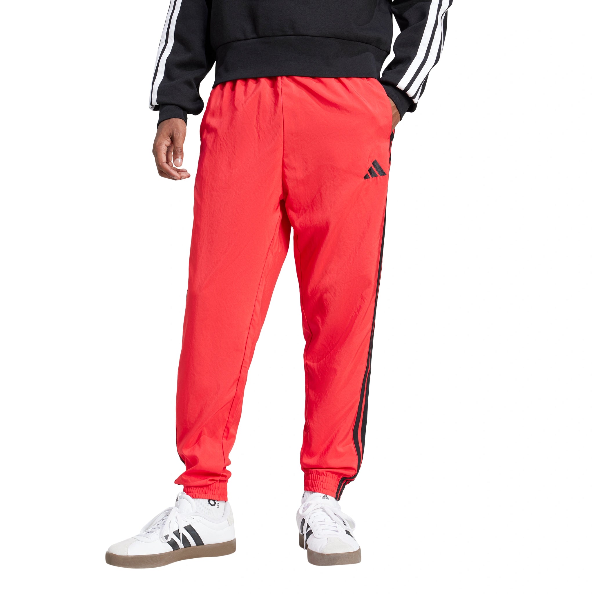 adidas Essentials 3-Stripes Woven Joggers Men Red