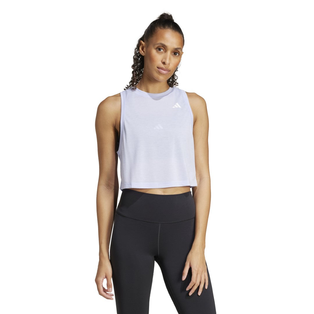 adidas Train Essentials Boxy Workout Tank Top Women Purple