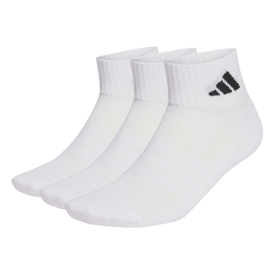adidas Cushioned Sportswear Ankle Socks 3 Pair Pack - White