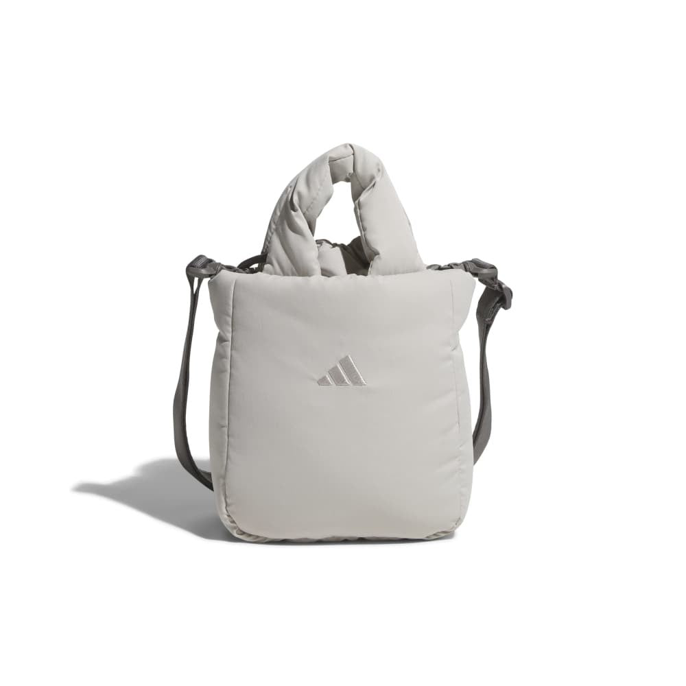 adidas must haves puffy small shoulder bag unisex grey