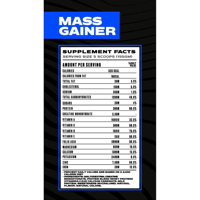 Gainz Mass Core - 3.75 Kilos Weight Gainer -Vanilla