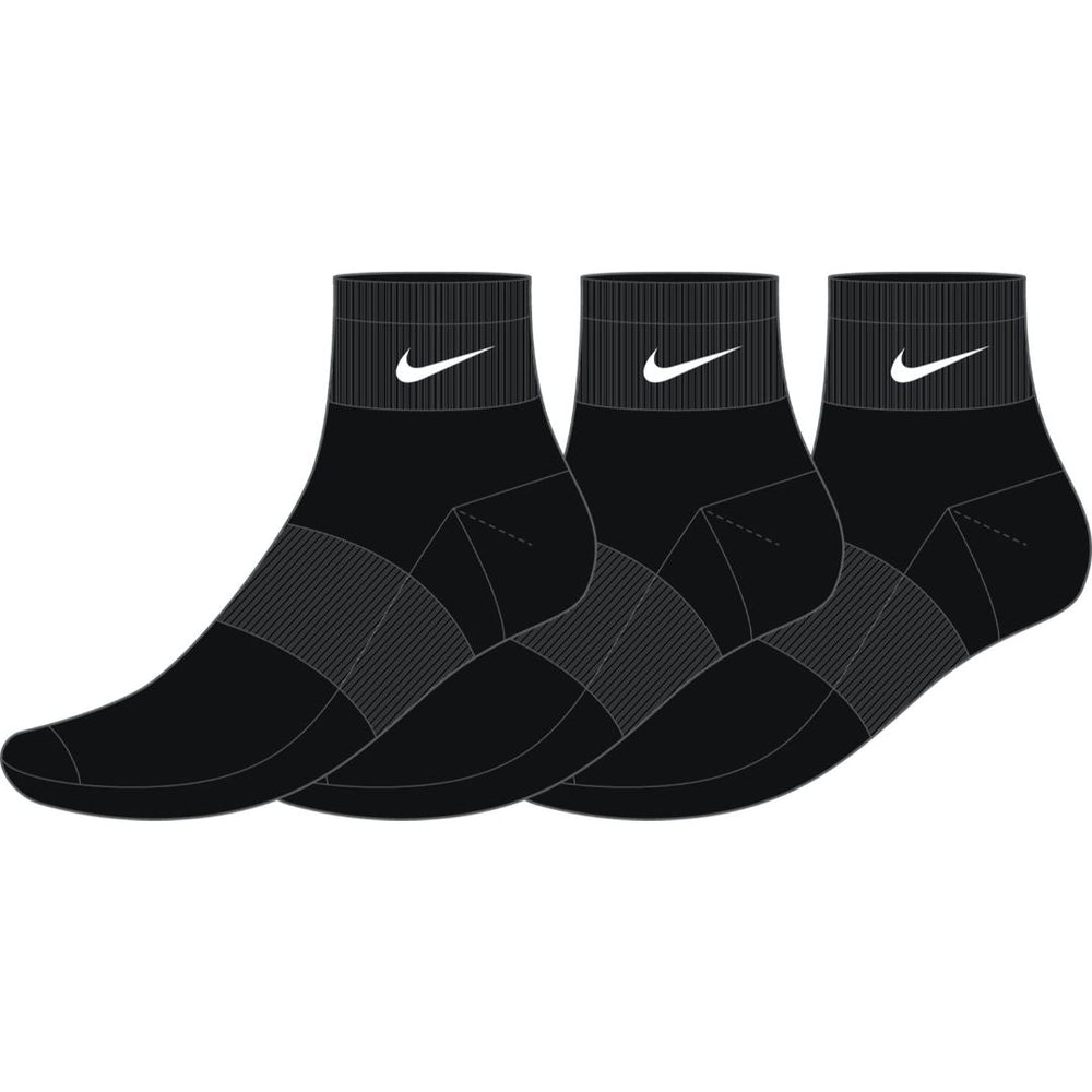 Nike Unisex Everyday Cushioned Ankle 3Pr Socks