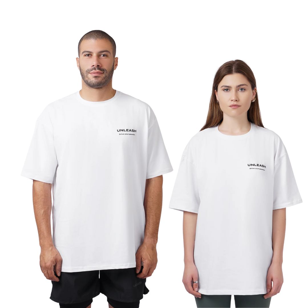 Unleash Unisex Oversized Tee -Coconut