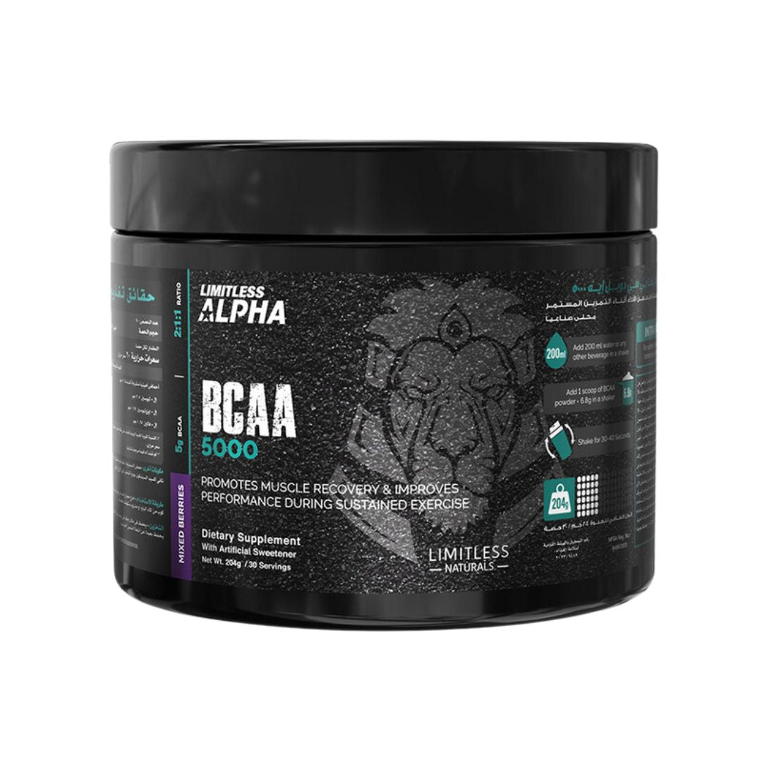Limitless Alpha (BCAAs) (5000) 30 serv Jar -Mixed Berries