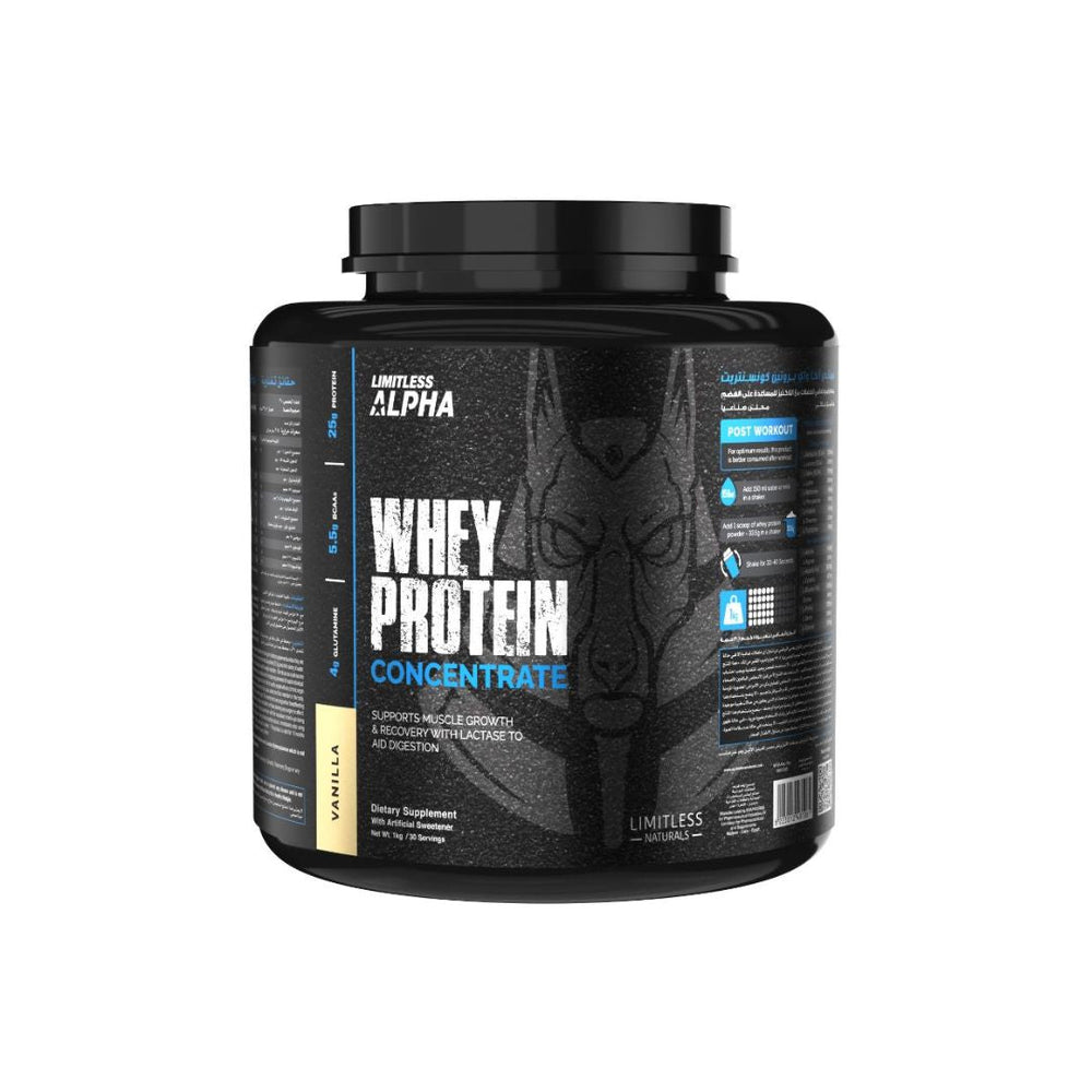 Limitless Limitless Alpha Vanilla Whey Protein Concentrate 30 Servings