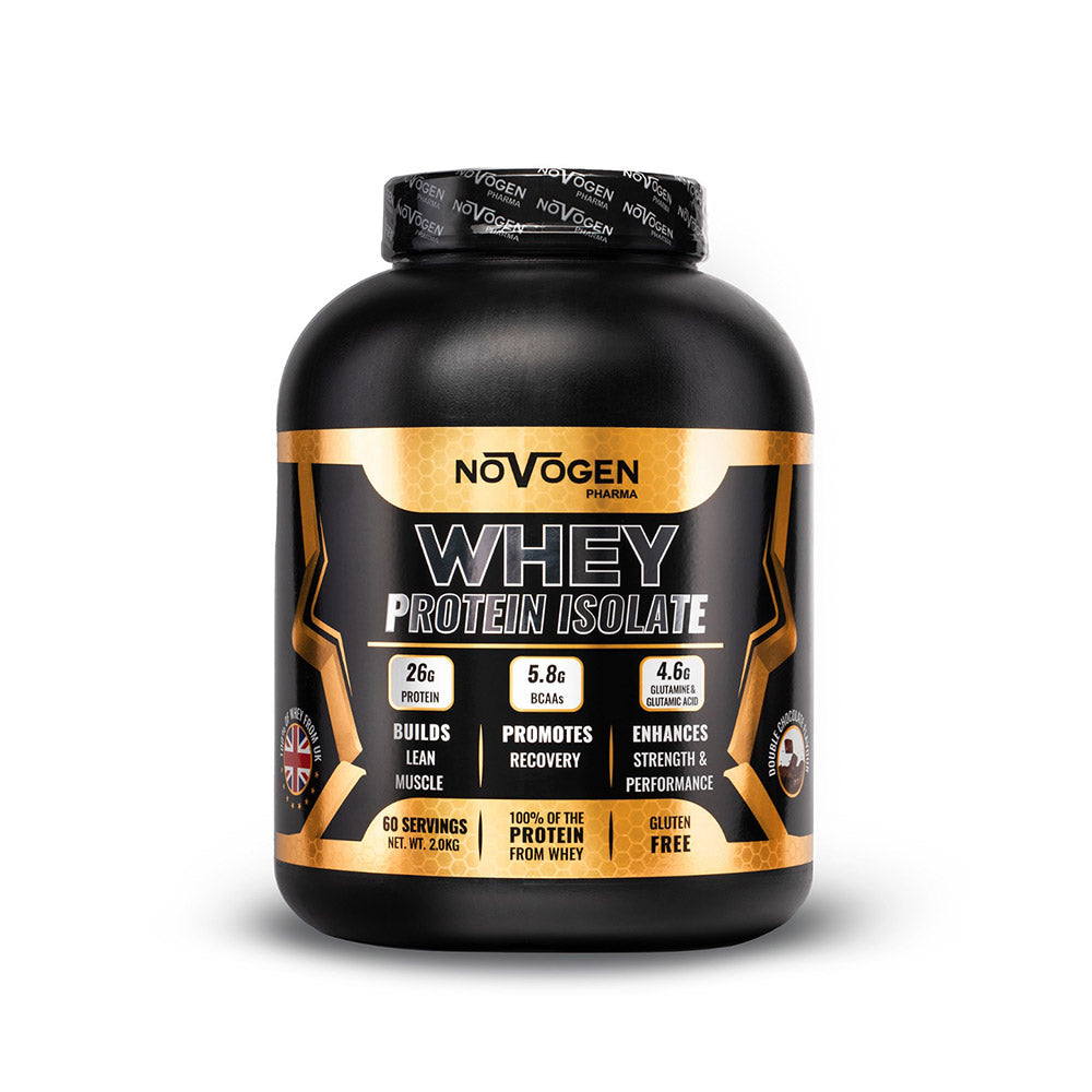 NOVOGEN Whey Protein Isolate 2KG- 60 Servings- Double Chocolate