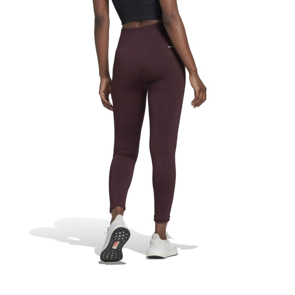 adidas AEROKNIT 7/8 Sports Women's Leggings Burgundy