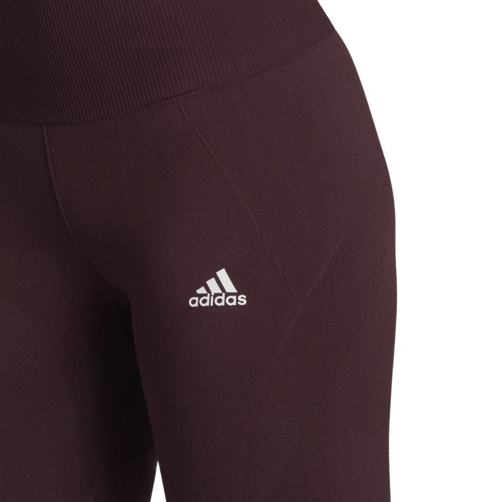 adidas AEROKNIT 7/8 Sports Women's Leggings Burgundy