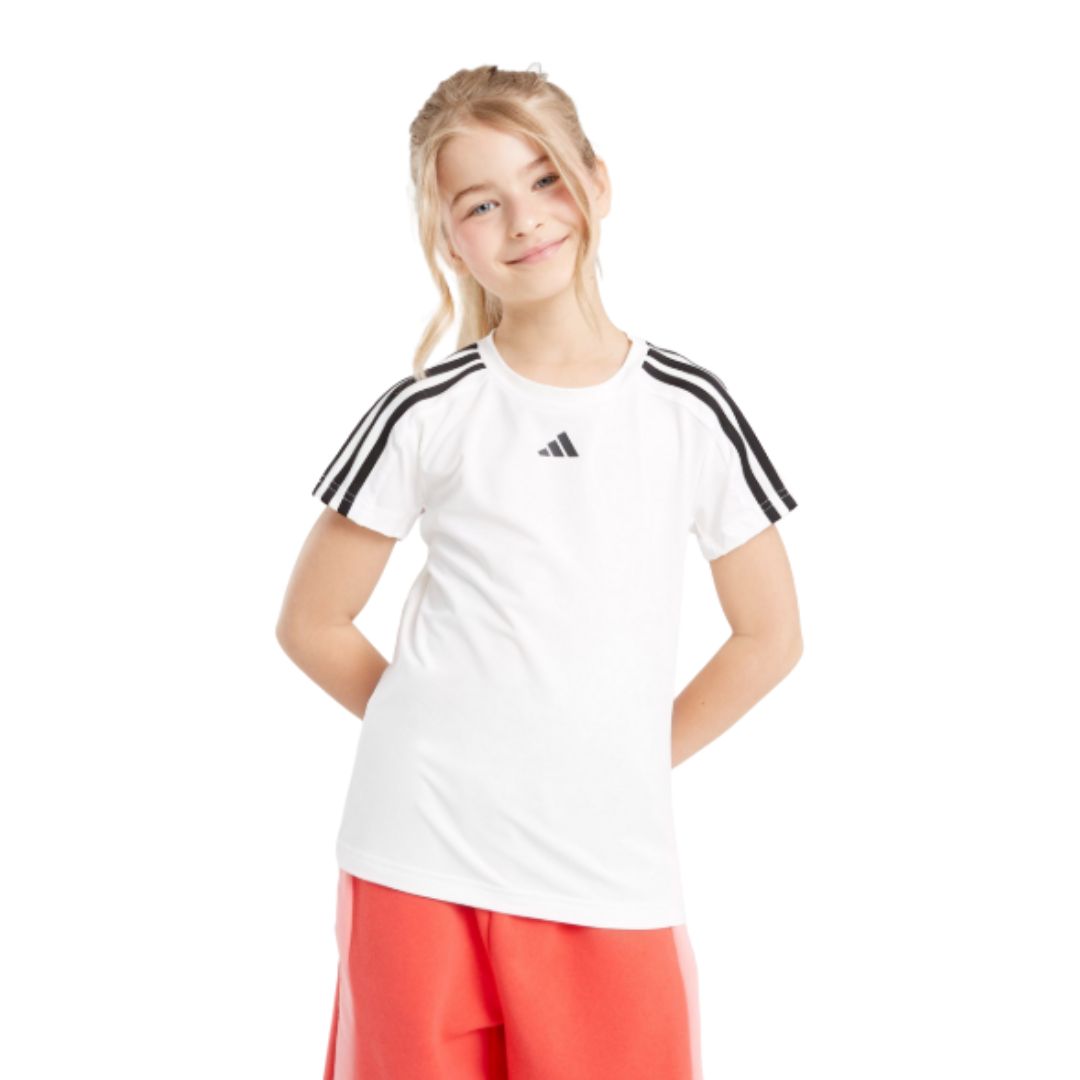 adidas AEROREADY Train Essentials 3-Stripes Tee Kids - White
