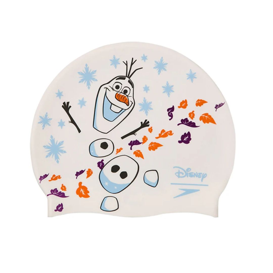 Speedo Kids Frozen 2 Olaf Slogan Swimming Cap White