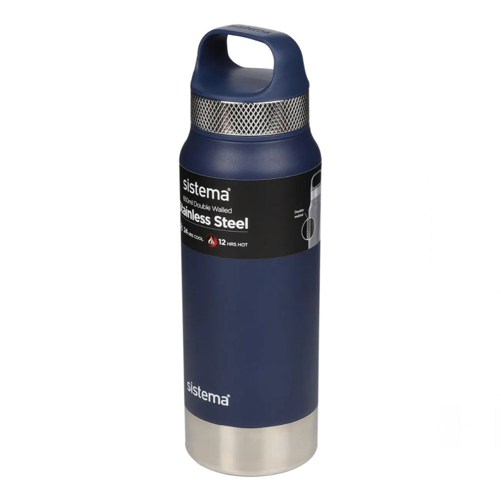 sistema Stainless Steel Bottle Hydrate 650 ml-Multi Color