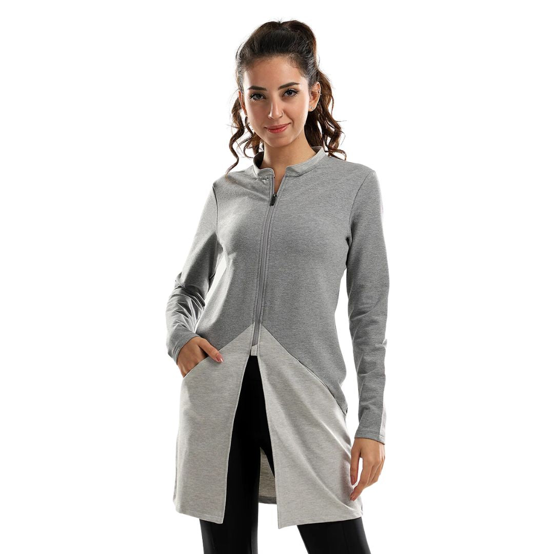 Heather Shades Zipped Sweatshirt