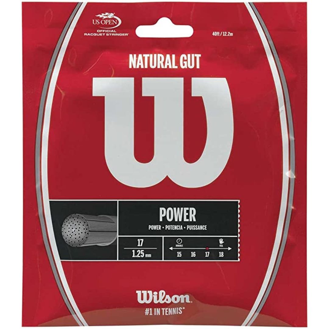 Wilson Unisex Natural Gauge 17 Tennis Racket String