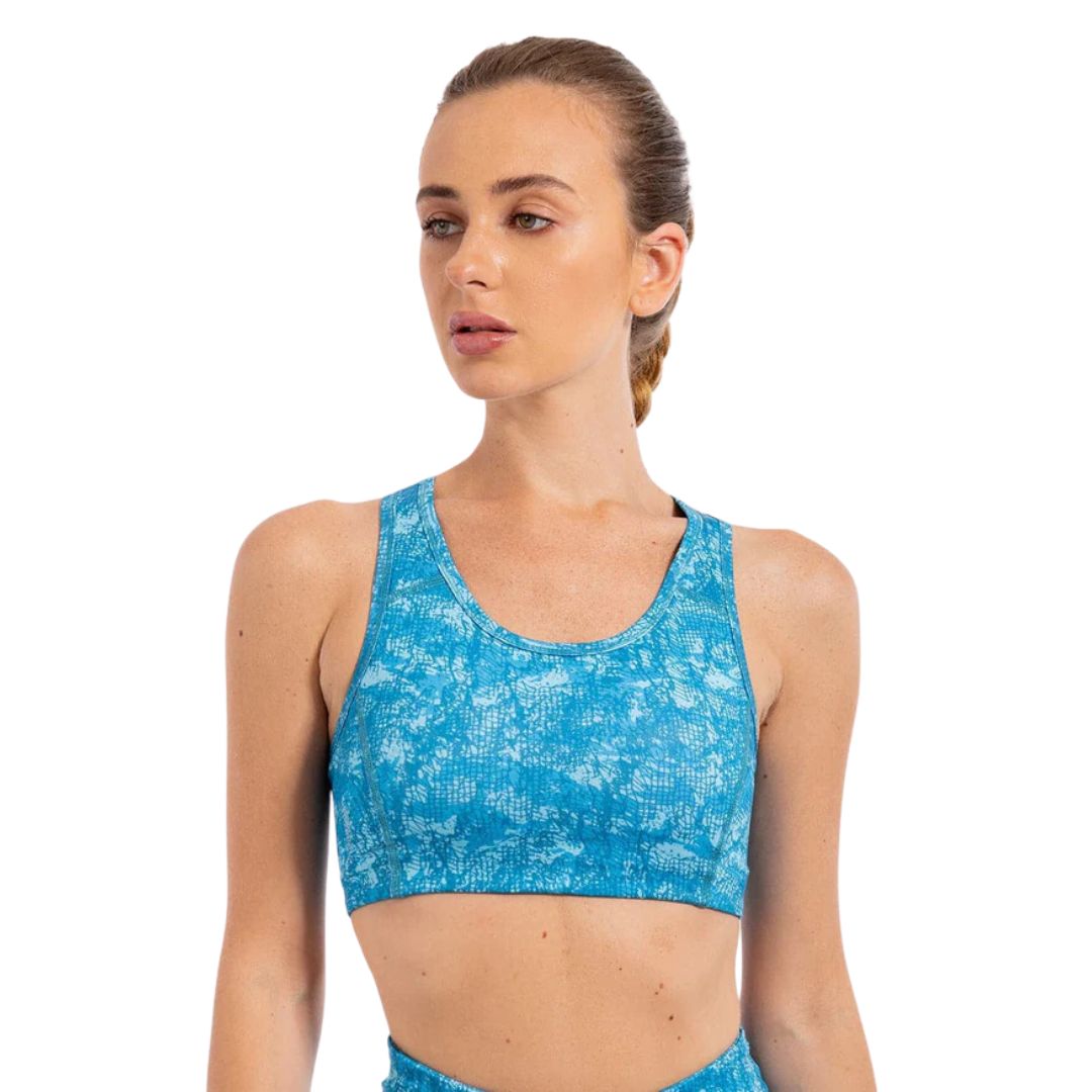 Magma Sport Women Lava Print Padded Sports Bra
